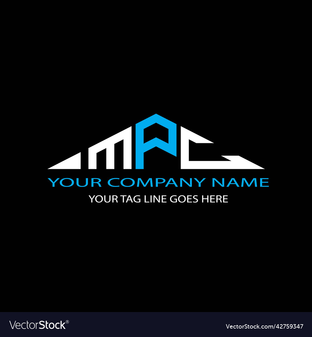 Mpc letter logo creative design with graphic Vector Image