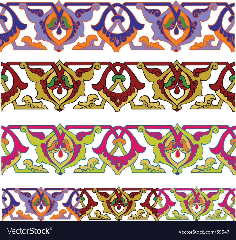 Seamless border Royalty Free Vector Image - VectorStock
