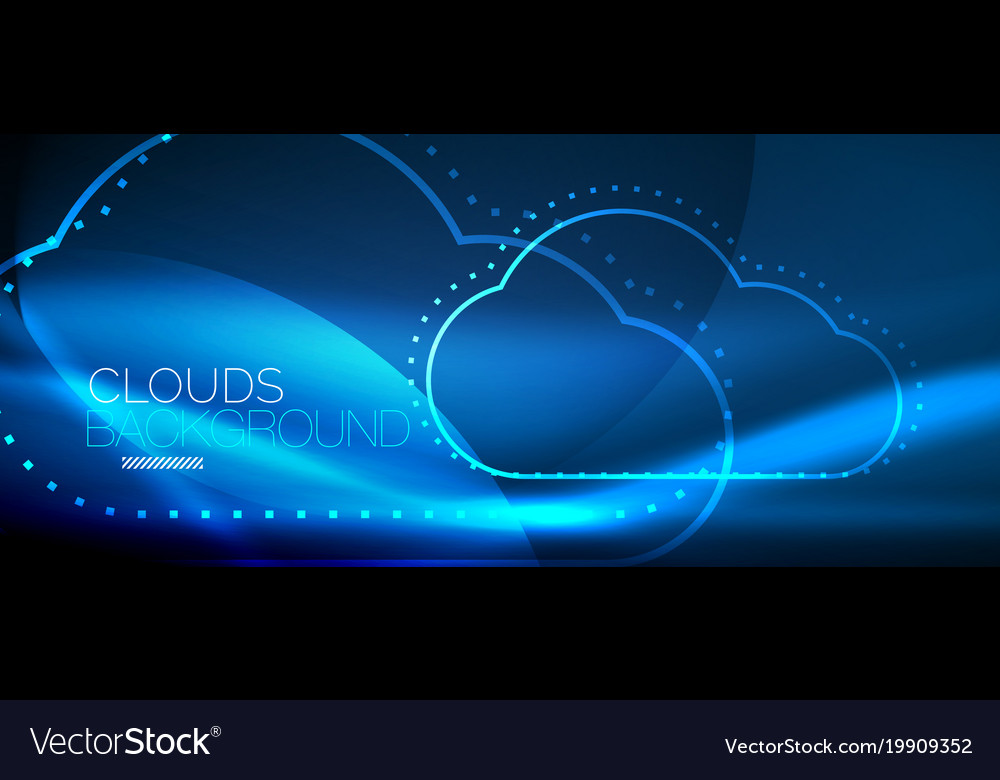 Cloud computing storage concept Royalty Free Vector Image
