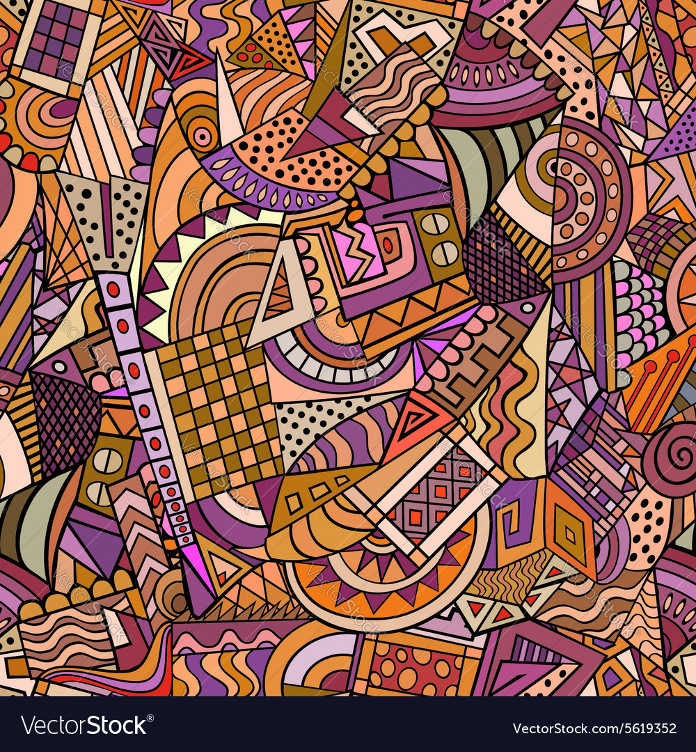 Geometric forms seamless pattern Royalty Free Vector Image