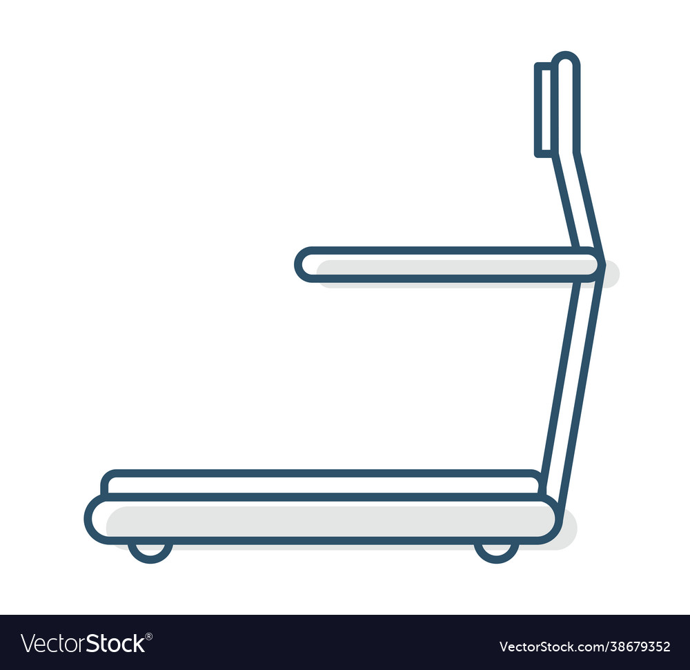 Gray treadmill design Royalty Free Vector Image