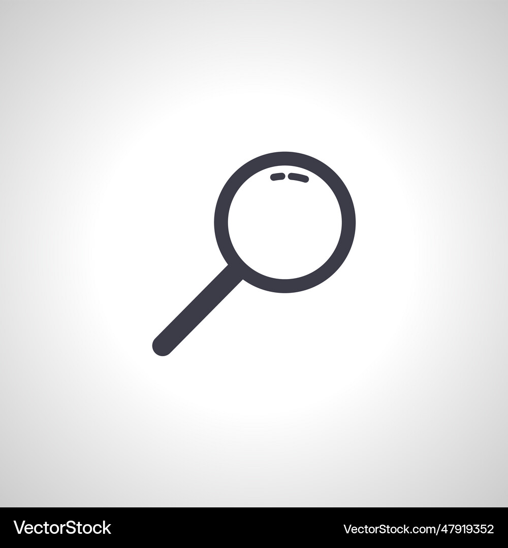 Magnifying glass icon magnifying glass icon Vector Image