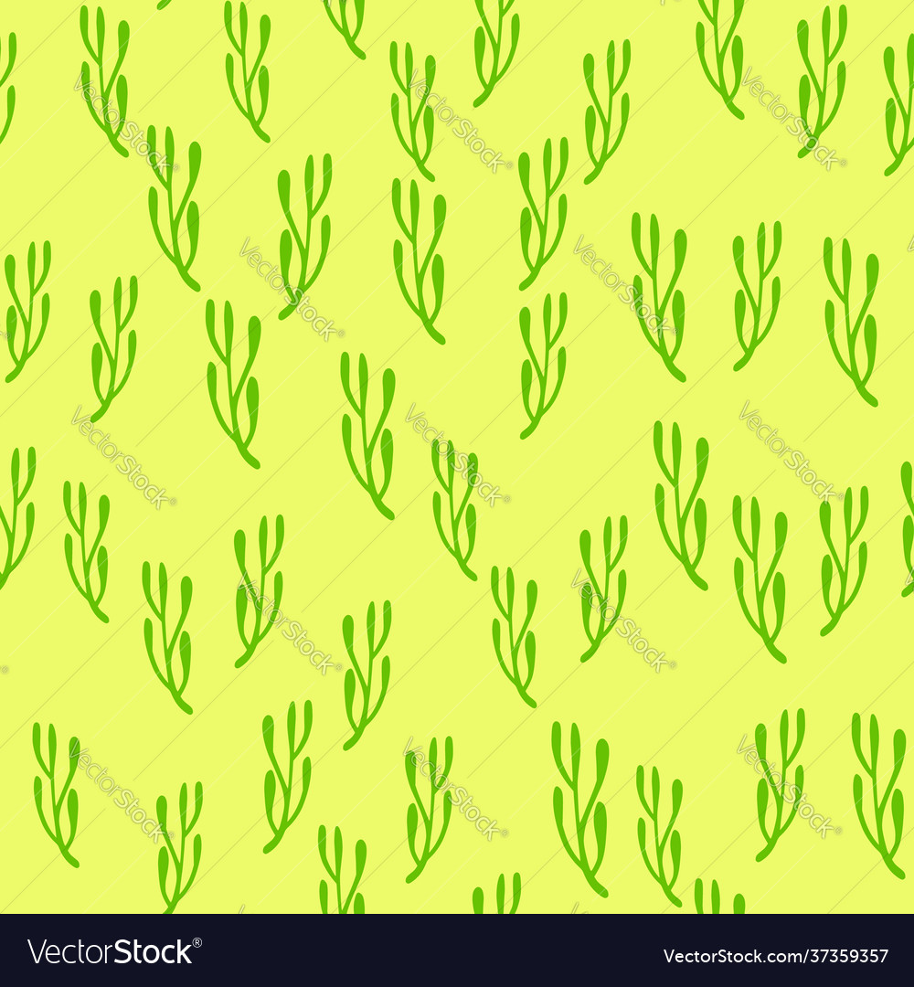 Abstract botanic seamless summer pattern Vector Image