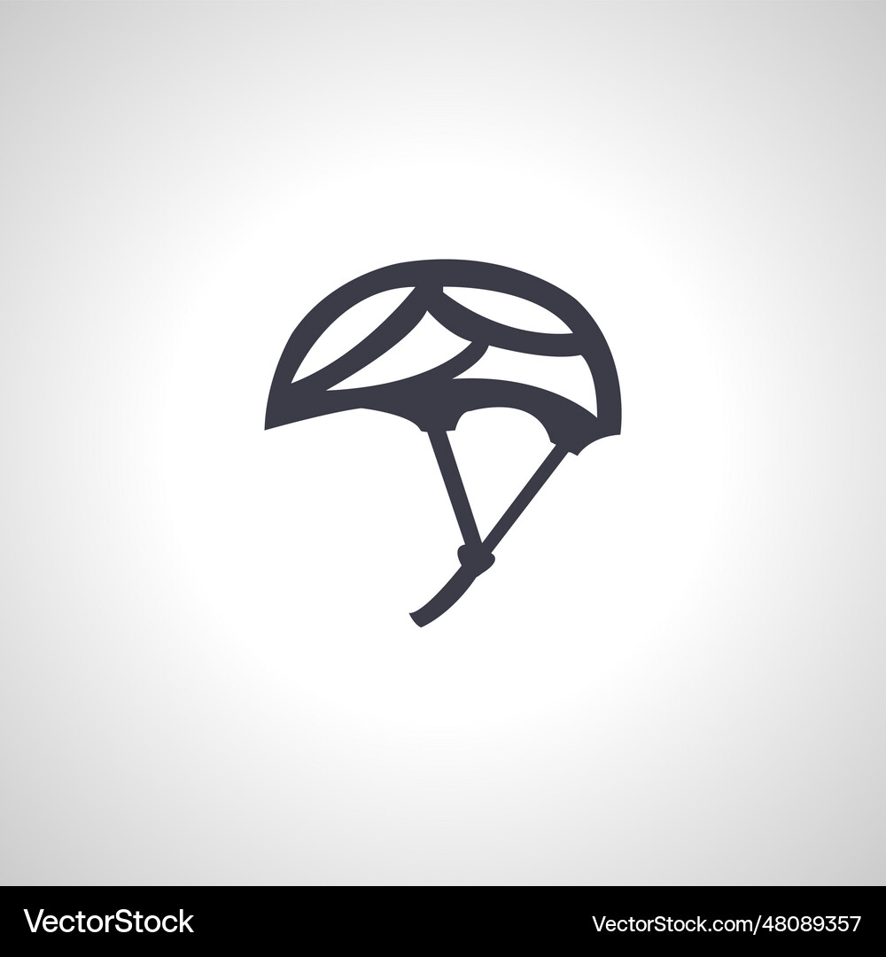 Bicycle helmet isolated icon helmet icon Vector Image