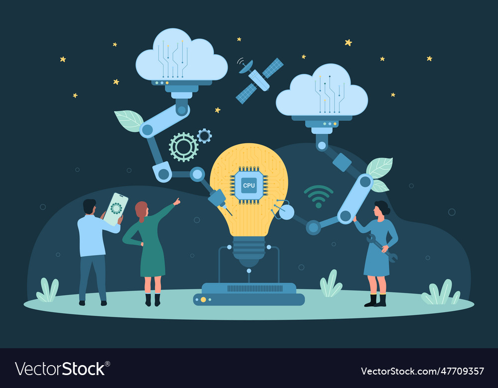 Project development produce and develop creative Vector Image