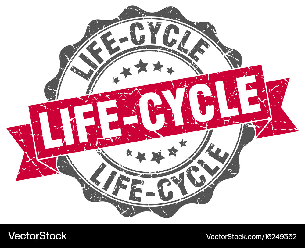 Life-cycle stamp sign seal Royalty Free Vector Image