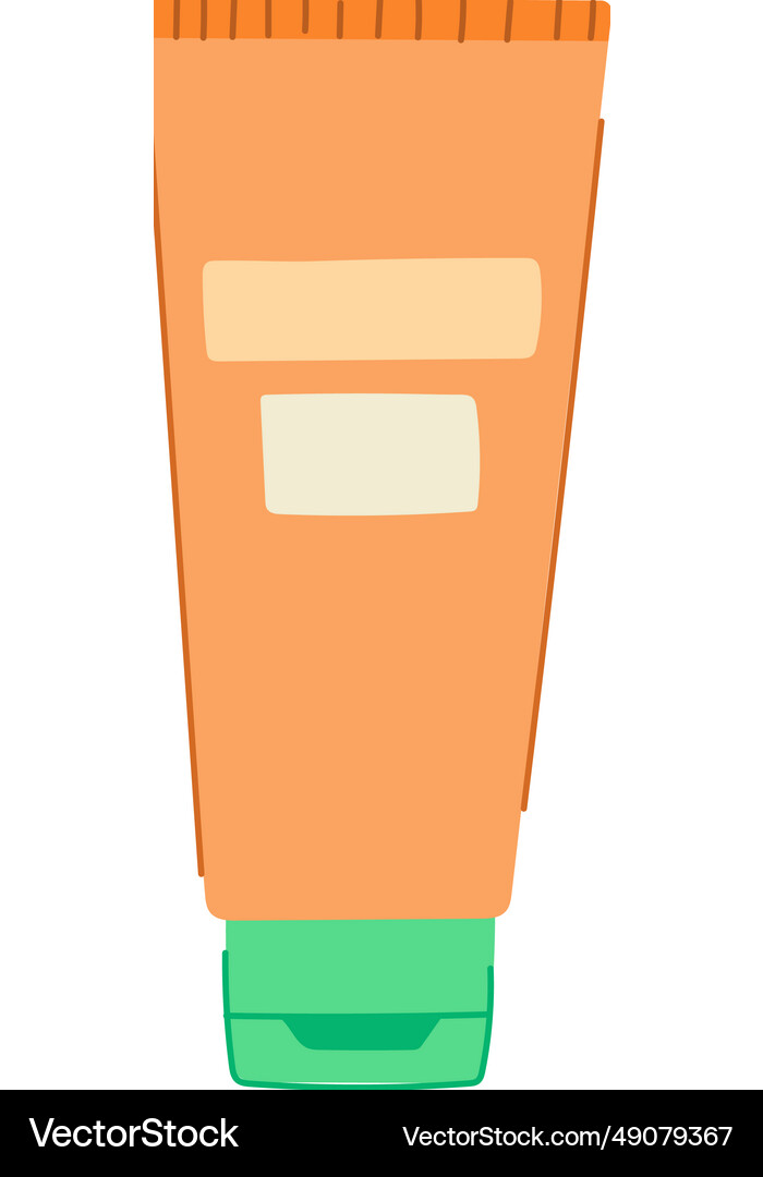 Beauty cleansing cream cartoon Royalty Free Vector Image