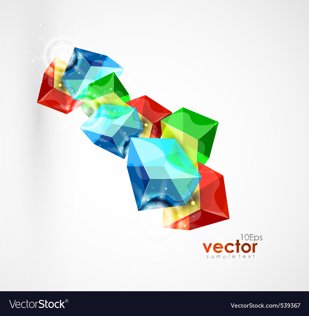 Cube mania Royalty Free Vector Image - VectorStock