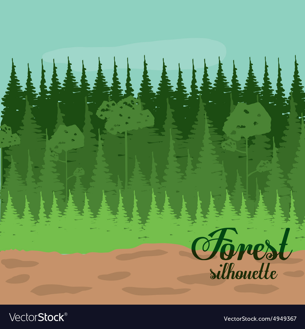 Forest design Royalty Free Vector Image - VectorStock