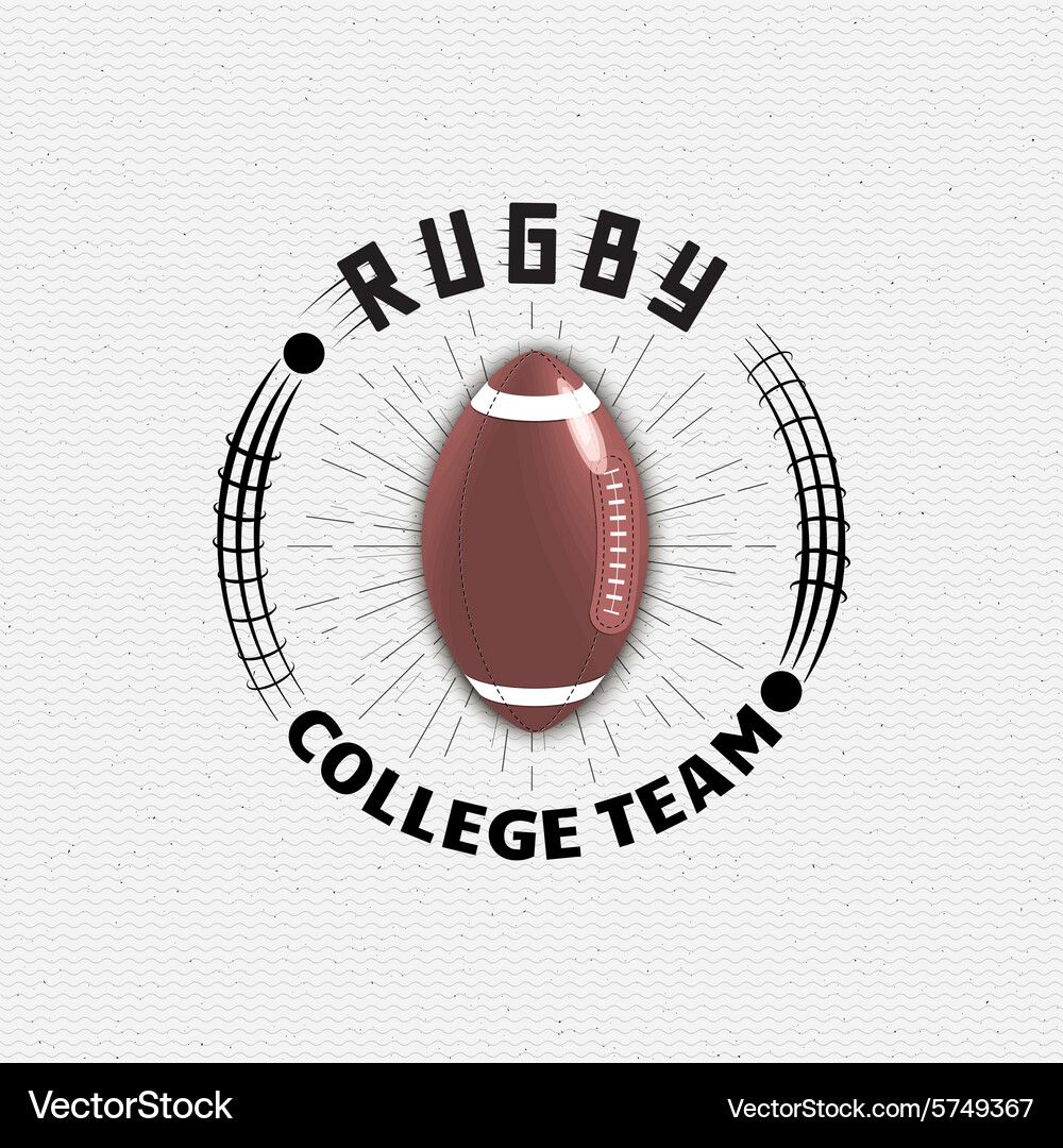 Rugby badges logos and labels for any use Vector Image