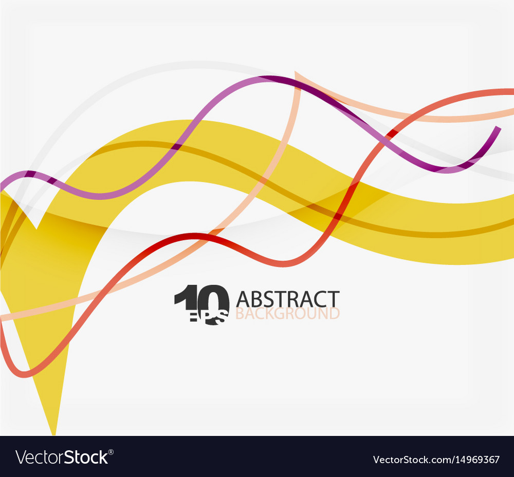 Wave lines abstract background Royalty Free Vector Image