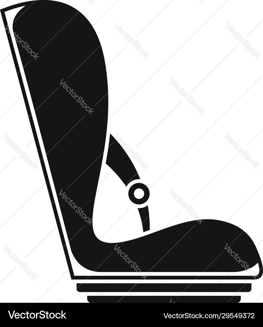 Baby car seat icon simple style Royalty Free Vector Image