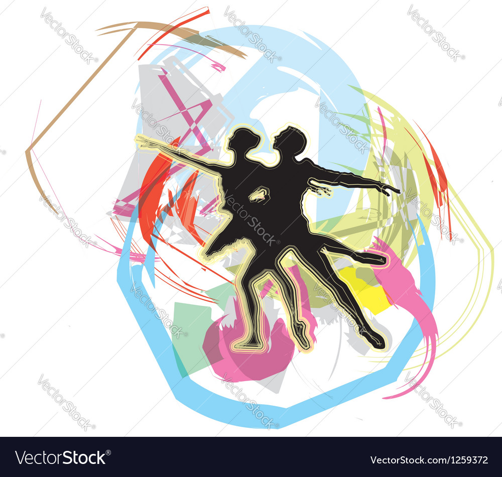 Dancing couple Royalty Free Vector Image - VectorStock