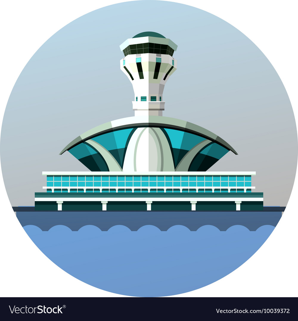 Emblem airport Royalty Free Vector Image - VectorStock
