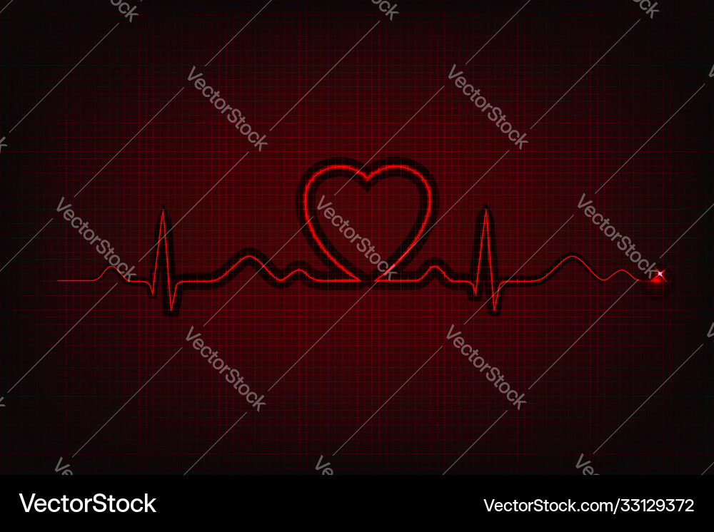 Heartbeat Royalty Free Vector Image - VectorStock