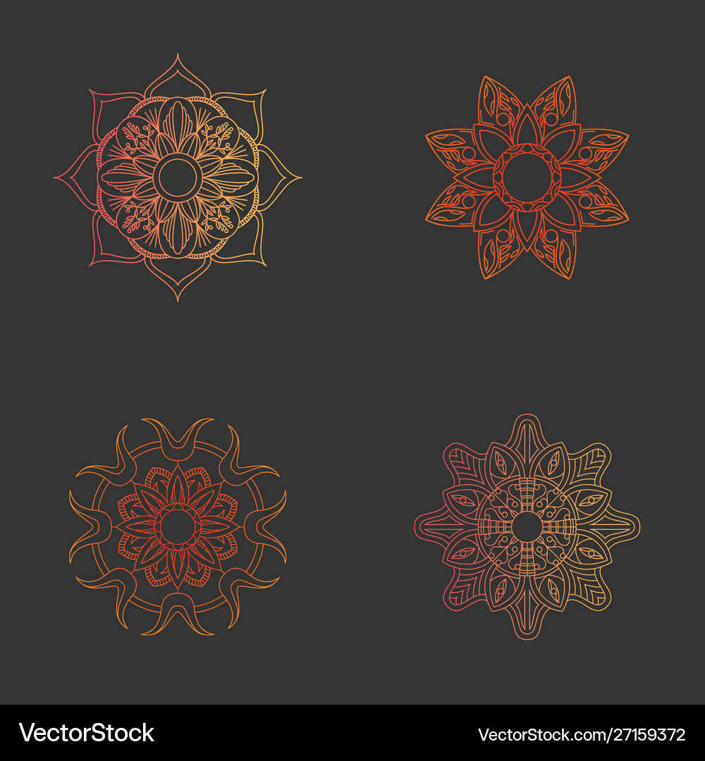 Mandala texture abstract decoration background Vector Image