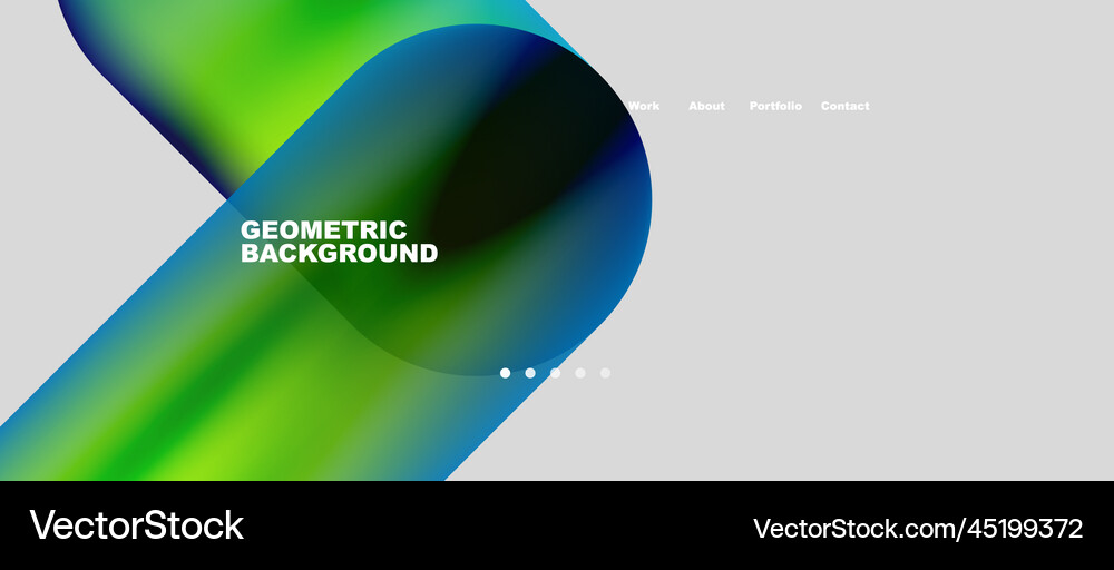 Round shapes and circles with liquid gradients Vector Image