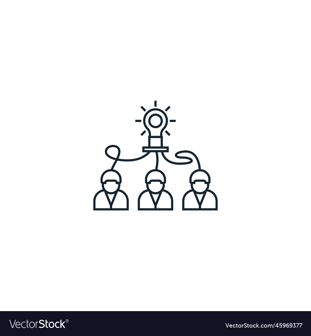 Collaborative idea creative icon from Royalty Free Vector