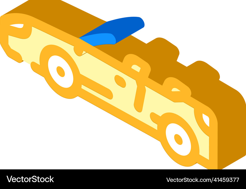 Convertible cabriolet car isometric icon Vector Image