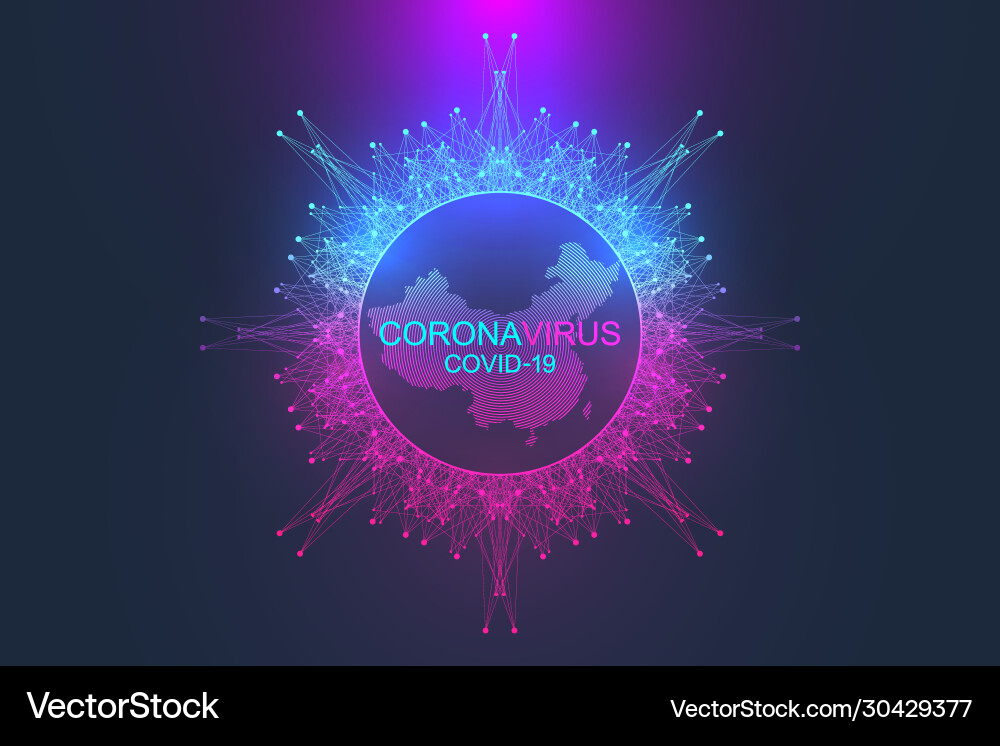 Coronavirus 2019-ncov banner template corona Vector Image