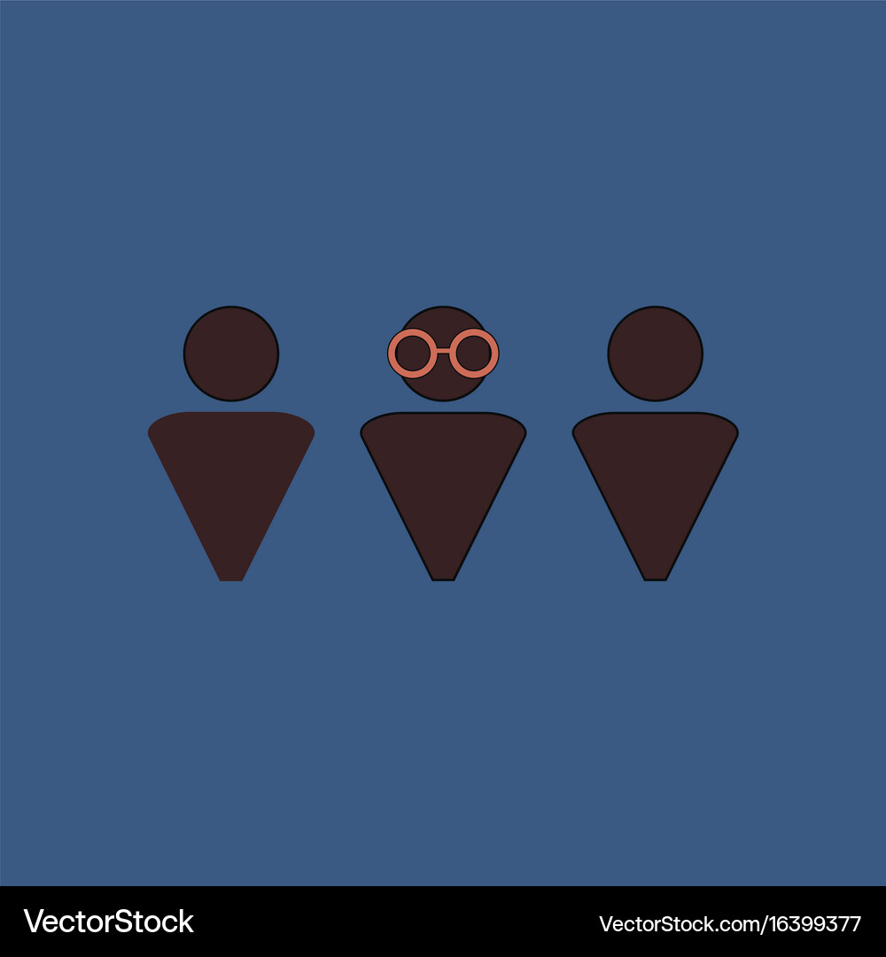 Flat icon design collection doctor and patient Vector Image