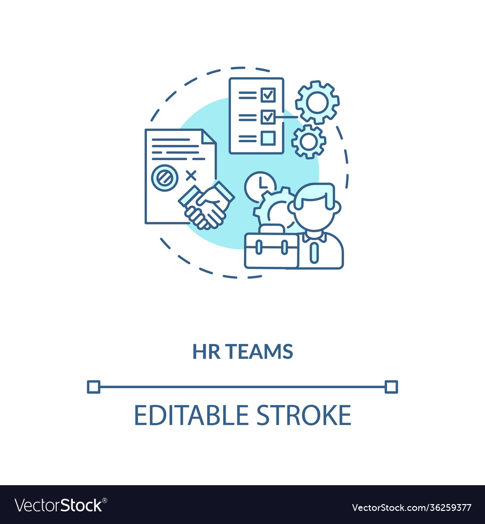 Hr teams concept icon Royalty Free Vector Image Hr teams concept icon Royalty Free Vector Image