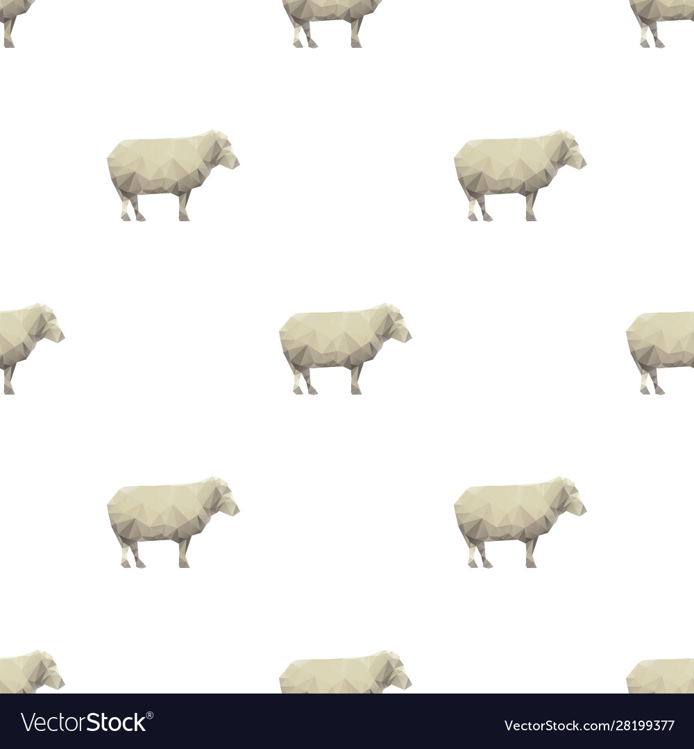 Sheep triangle shape pattern backgrounds Vector Image