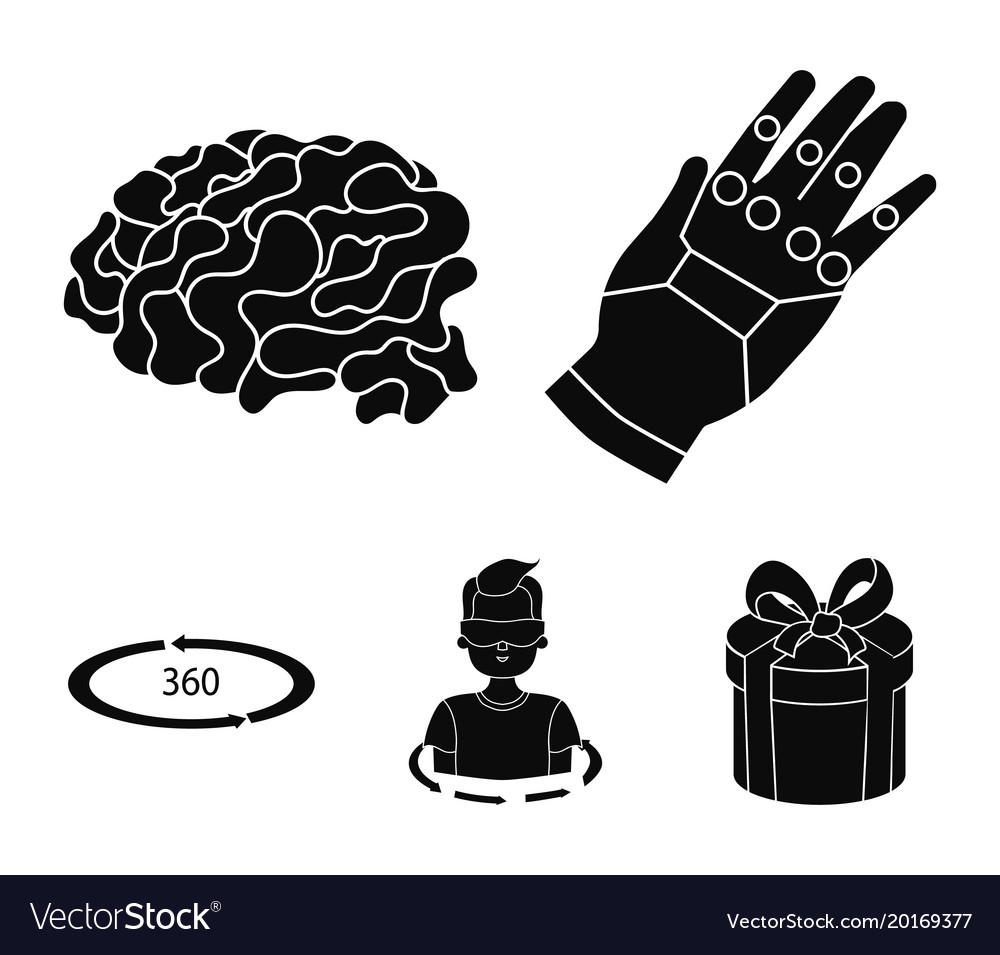 Technology innovation man complemented virtual Vector Image