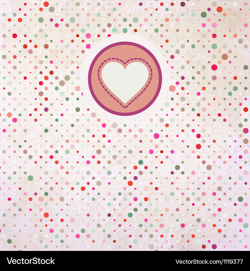 Valentine polka dots eps 8 Royalty Free Vector Image