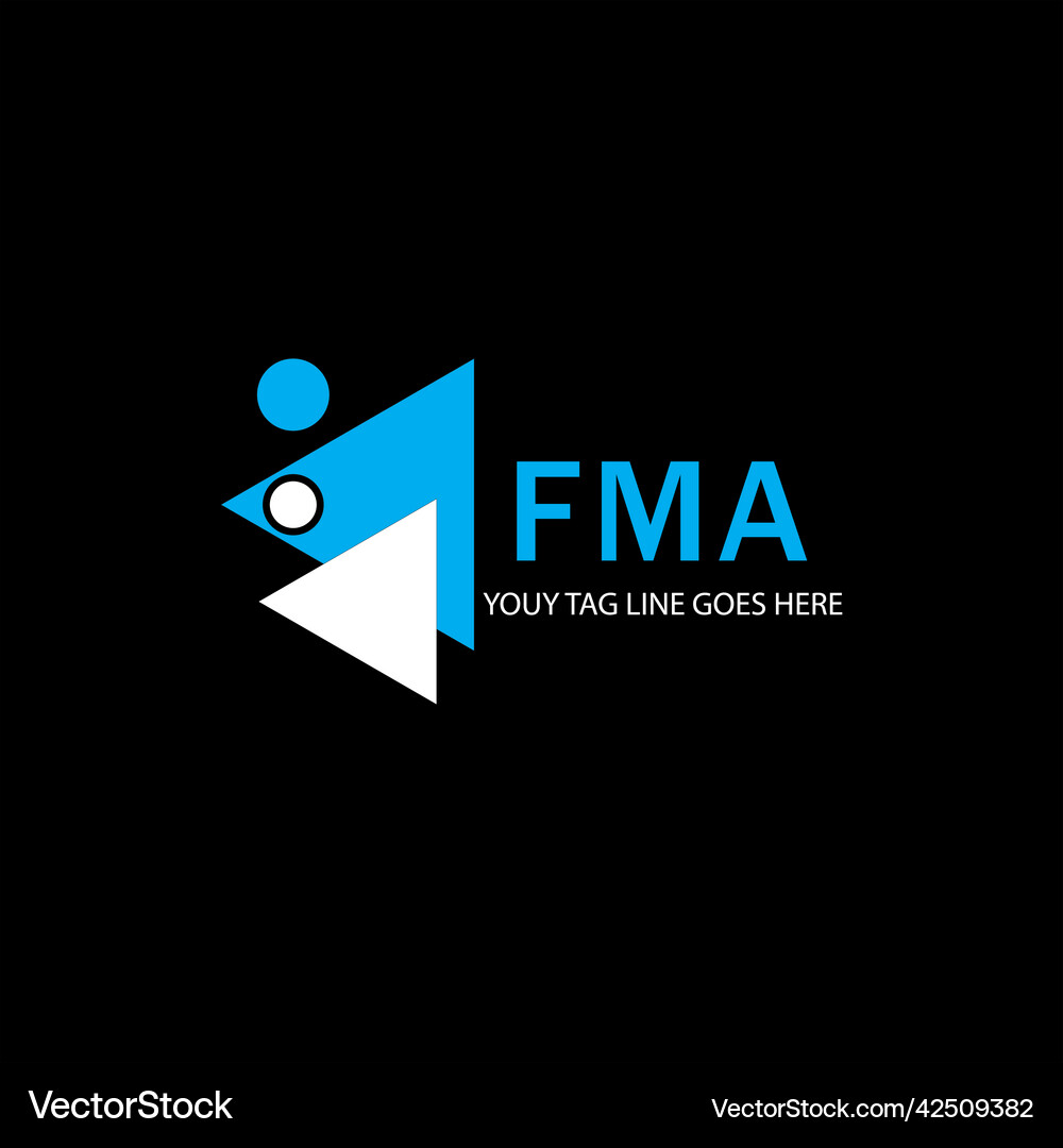 Fma letter logo creative design with graphic Vector Image