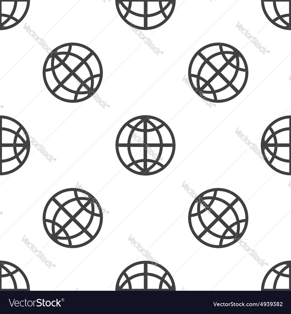 Globe pattern Royalty Free Vector Image - VectorStock