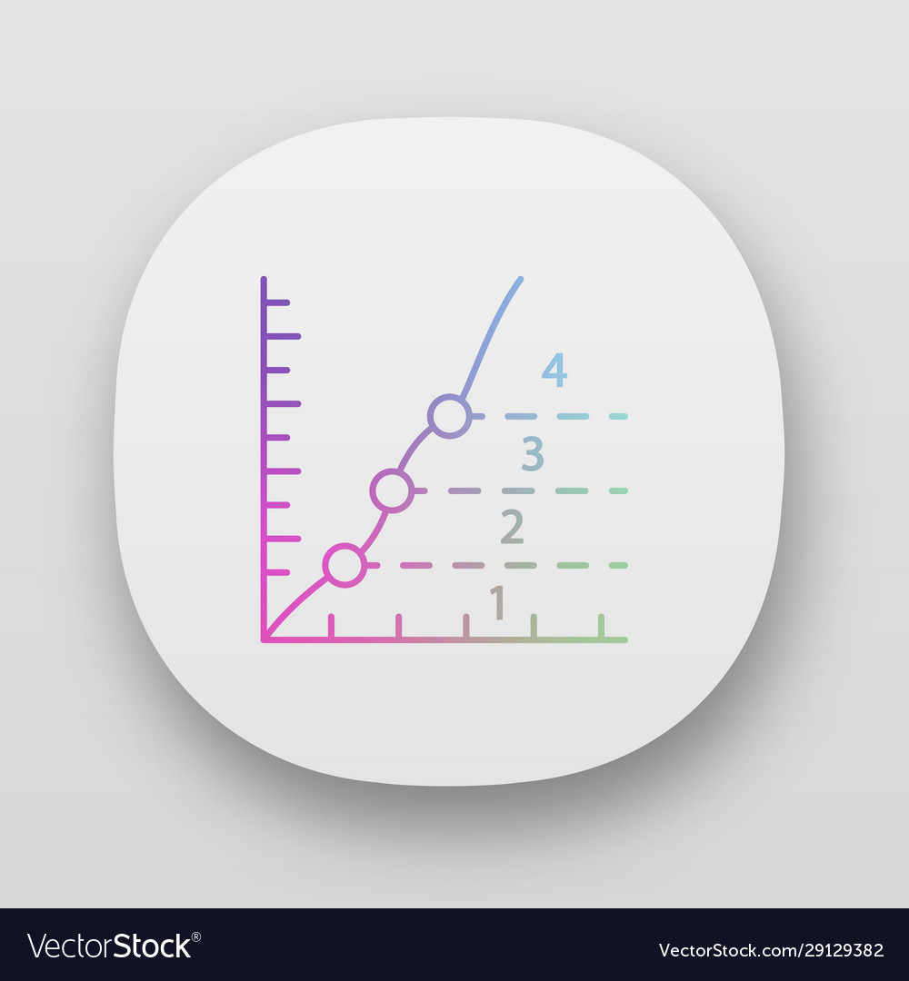 Phase diagram app icon limits graphical Royalty Free Vector Phase diagram app icon limits graphical Royalty Free Vector