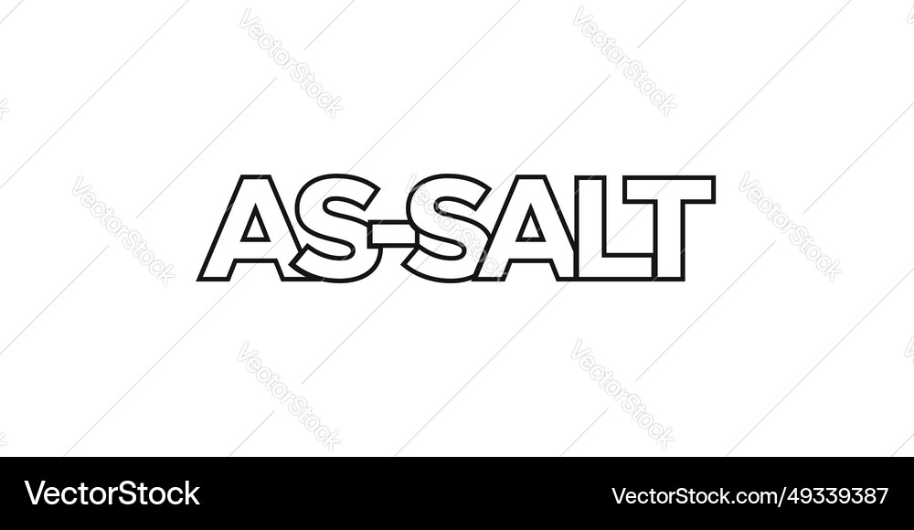 As salt in the jordan emblem design features Vector Image