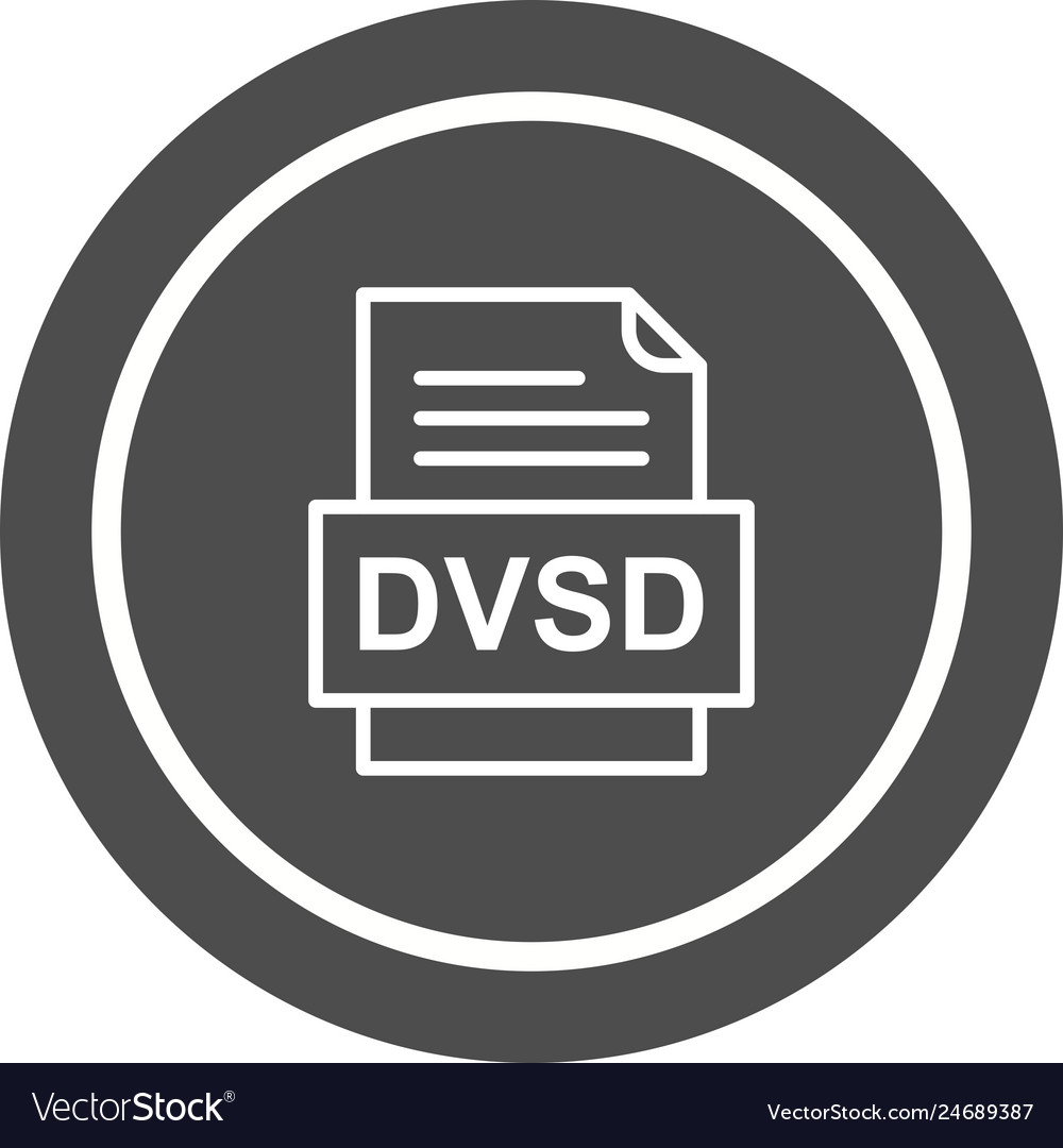 Dvsd file document icon Royalty Free Vector Image