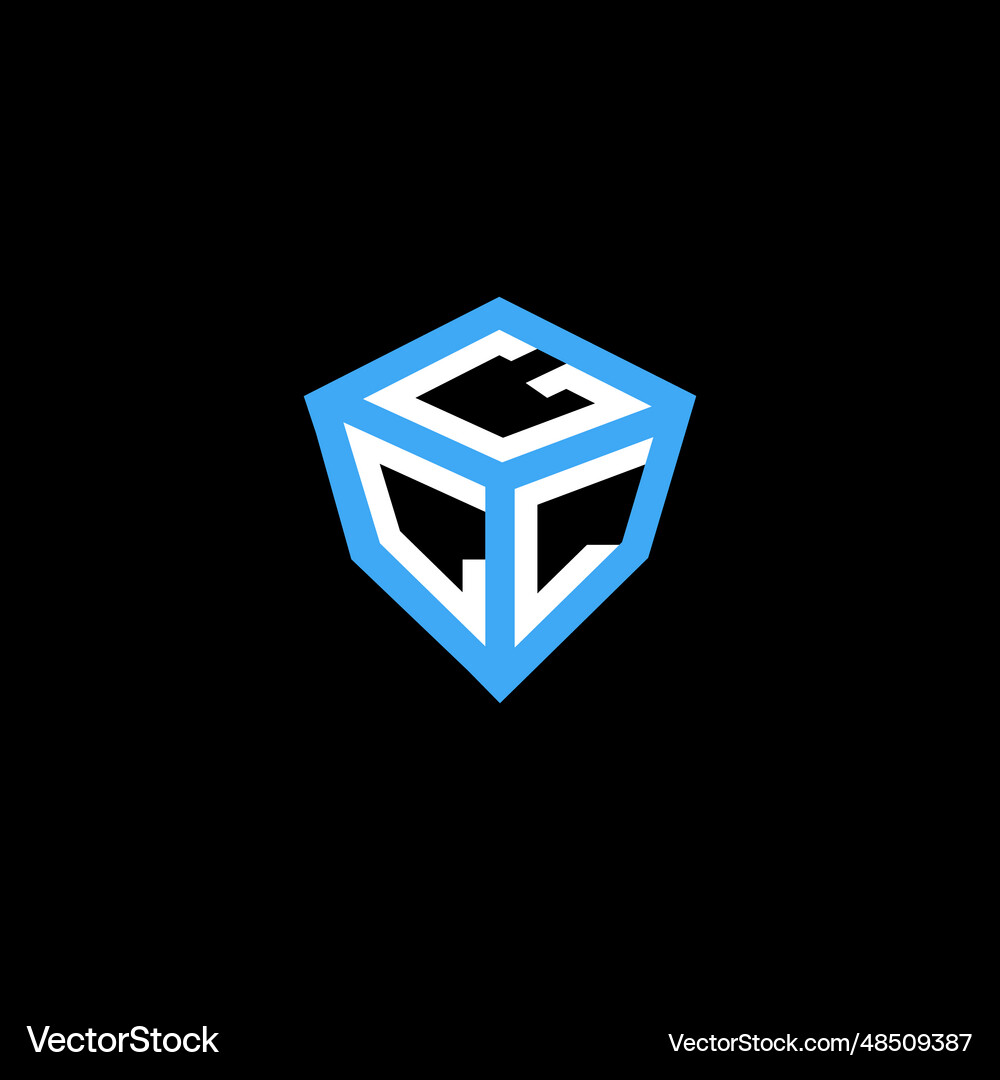 Gll letter logo design simple and modern Vector Image