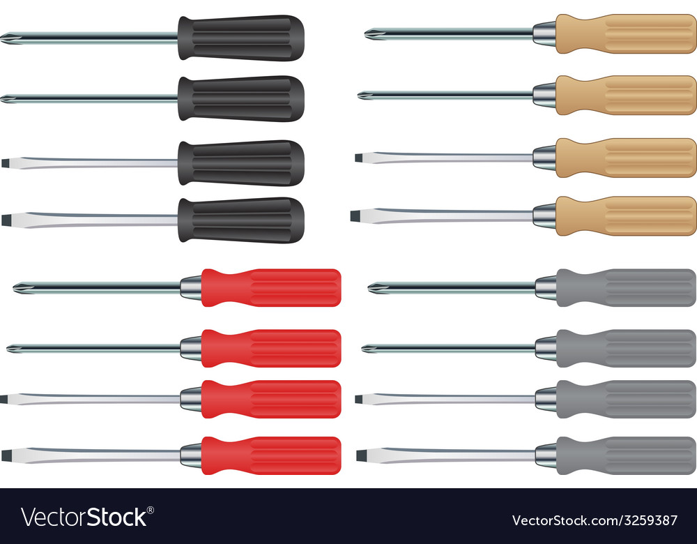 Screwdrivers Royalty Free Vector Image - VectorStock
