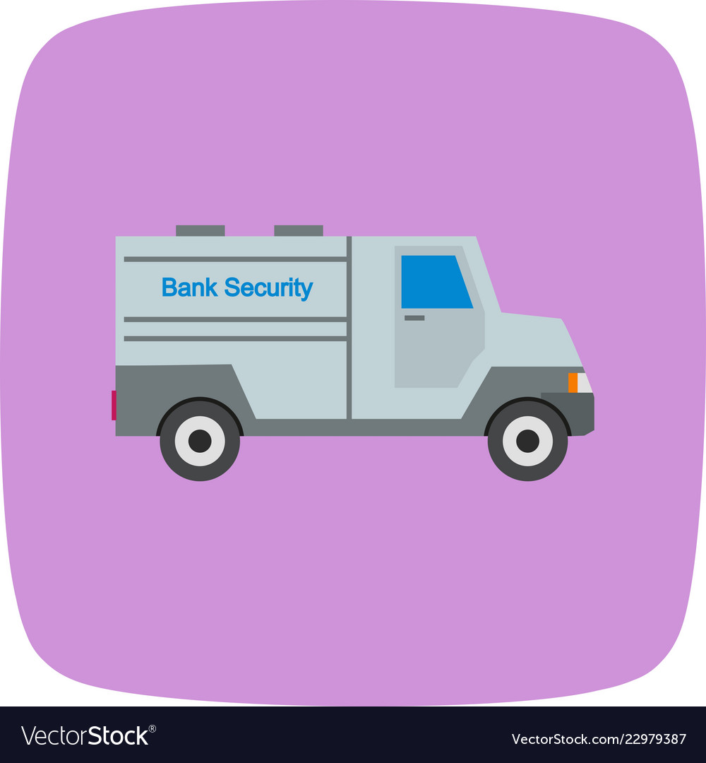 Security van icon Royalty Free Vector Image - VectorStock