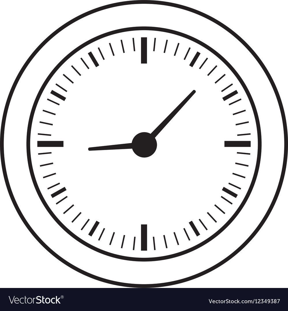 Time clock symbol Royalty Free Vector Image - VectorStock