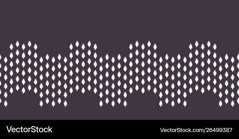 Wavy Geometric Border Royalty Free Vector Image