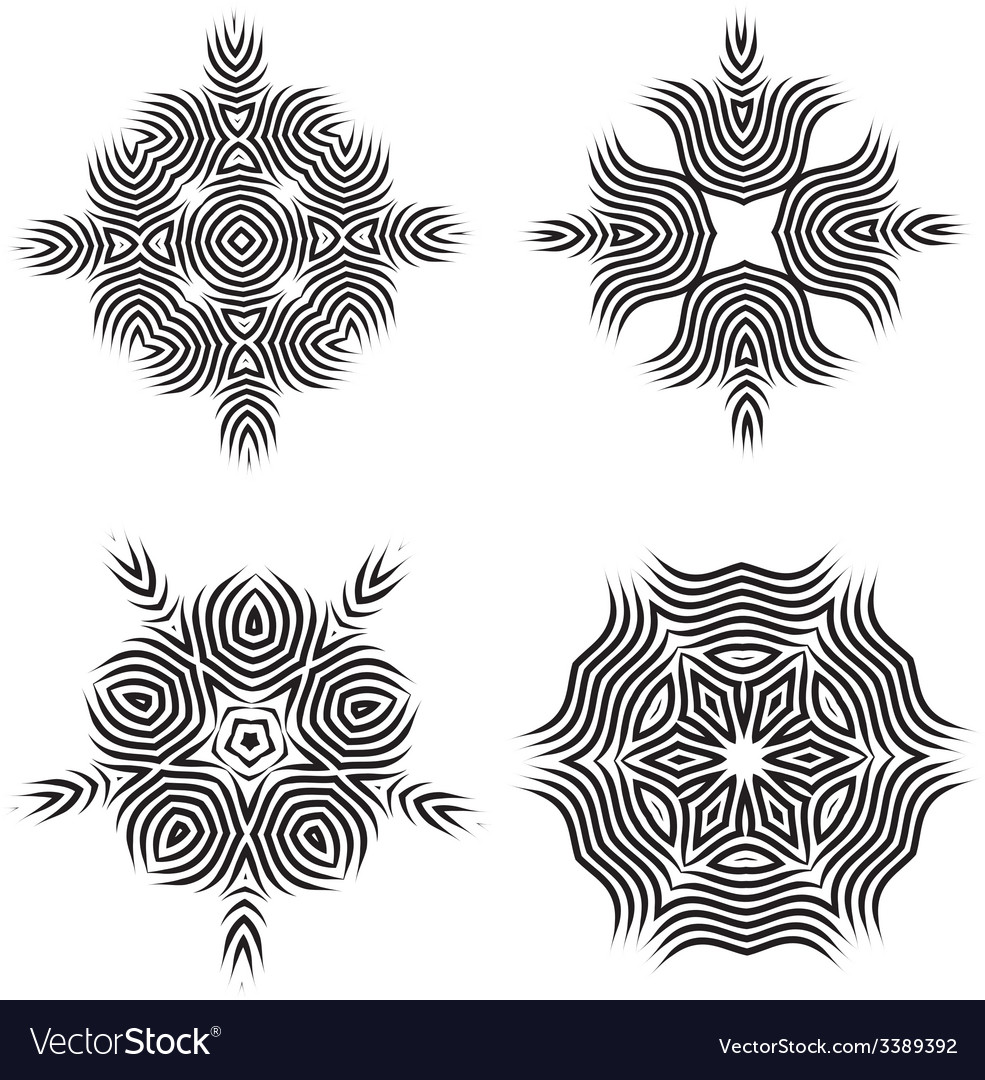 Beautiful pattern flower elements Royalty Free Vector Image