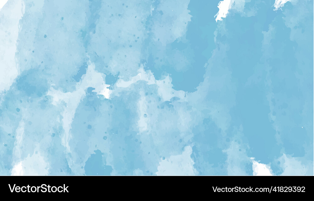 Blue watercolor background for your design Vector Image