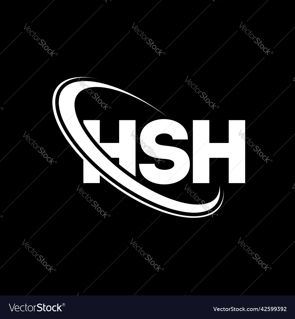Hsh logo letter design Royalty Free Vector Image
