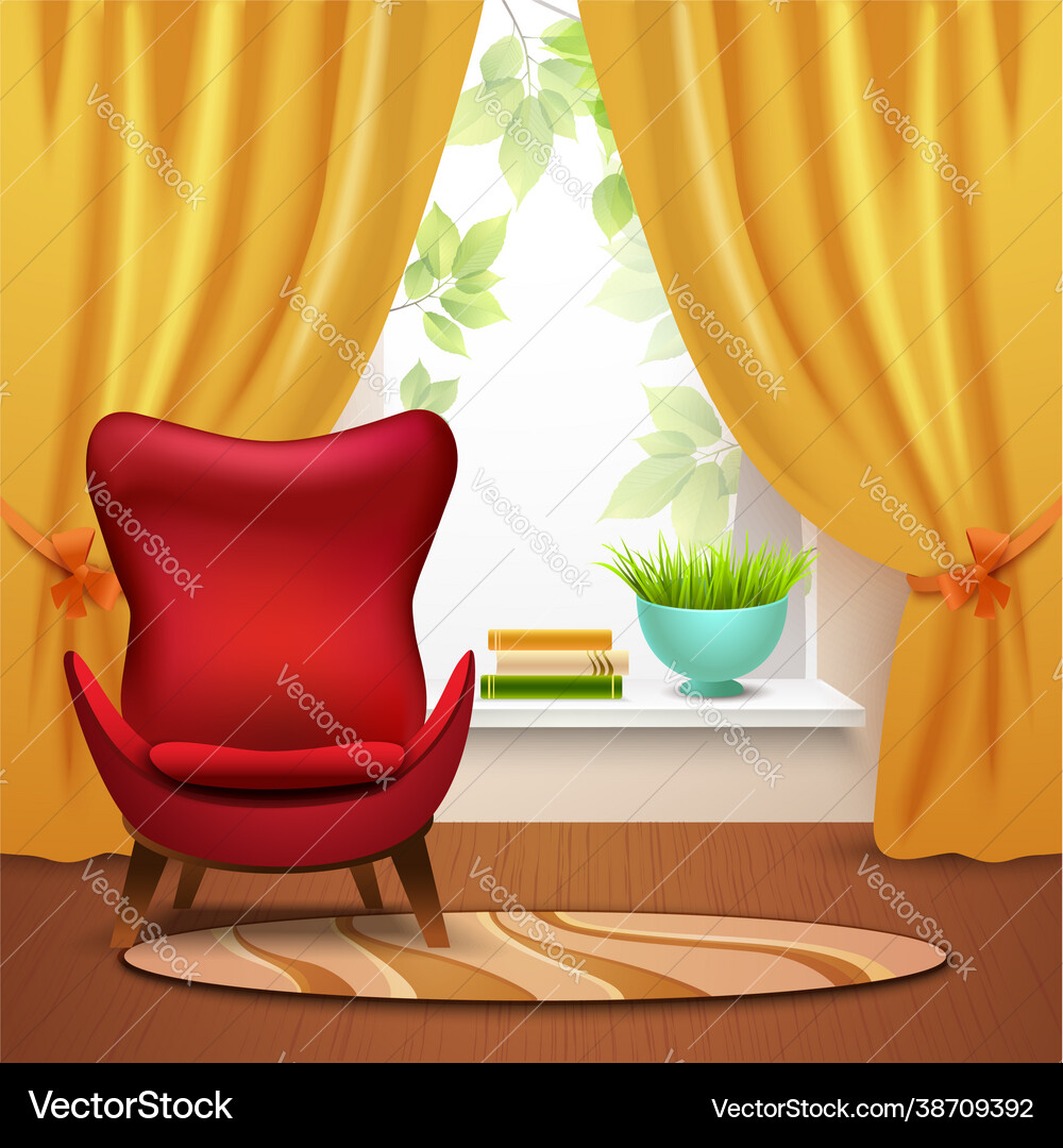 Room interior Royalty Free Vector Image - VectorStock