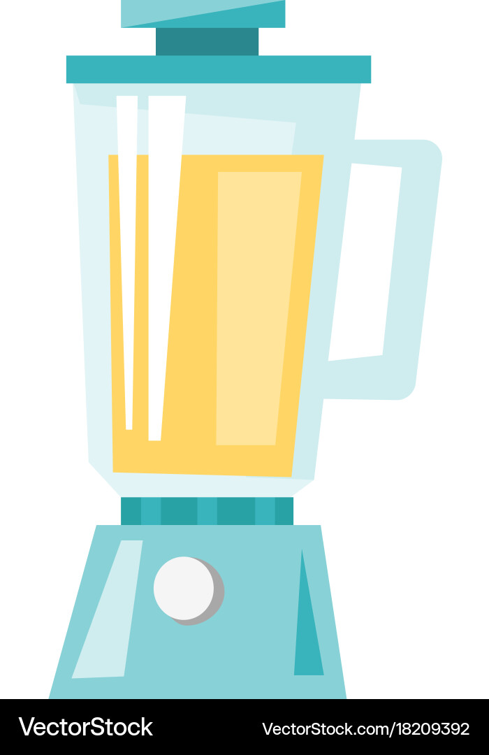 Whey protein shake in a blender cartoon Royalty Free Vector