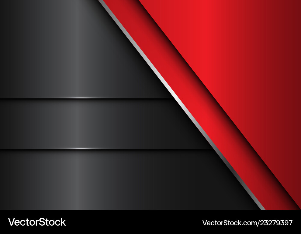 Abstract grey red metal design modern Royalty Free Vector