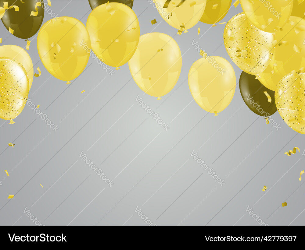 Beautiful realistic celebration greeting card Vector Image
