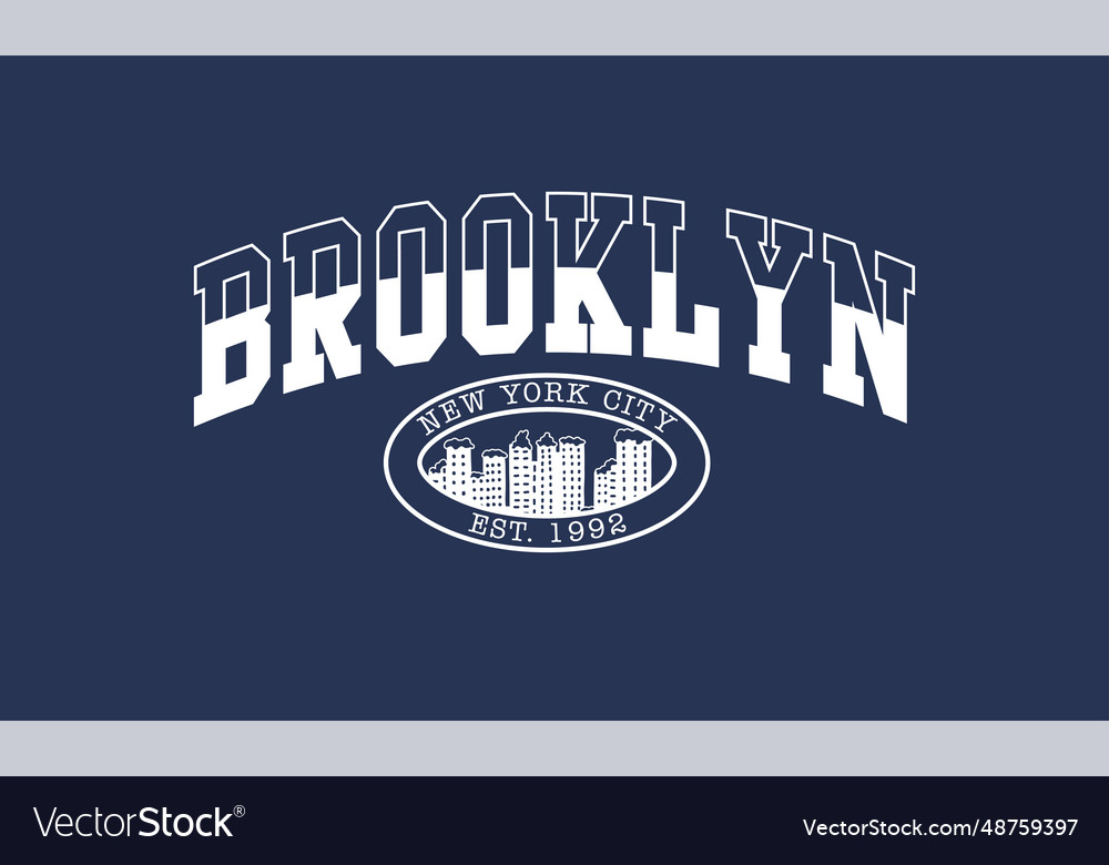 Brooklyn Royalty Free Vector Image - VectorStock