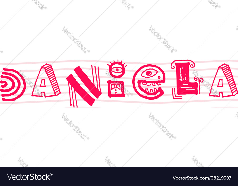 Daniela Royalty Free Vector Image - VectorStock