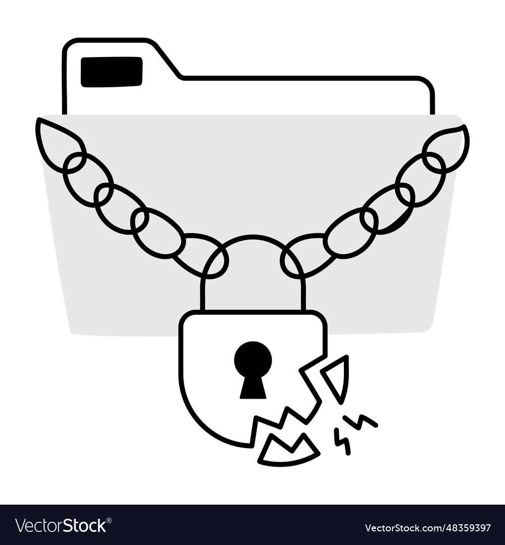 Data breaching Royalty Free Vector Image - VectorStock