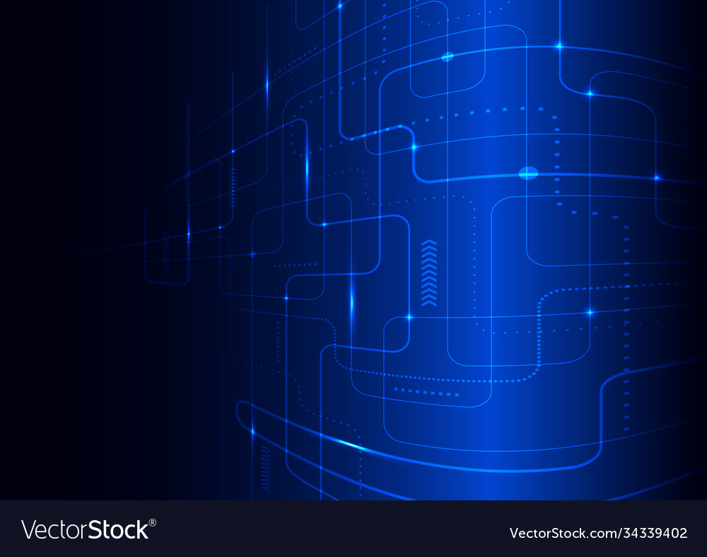 Abstract technology futuristic concept glowing Vector Image